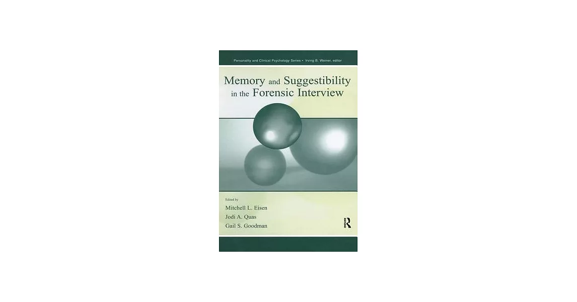 博客來-Memory and Suggestibility in the Forensic Interview