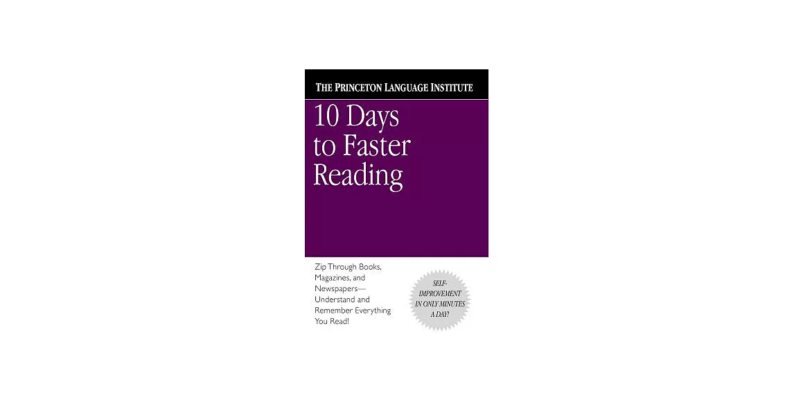 博客來-10 Days to Faster Reading