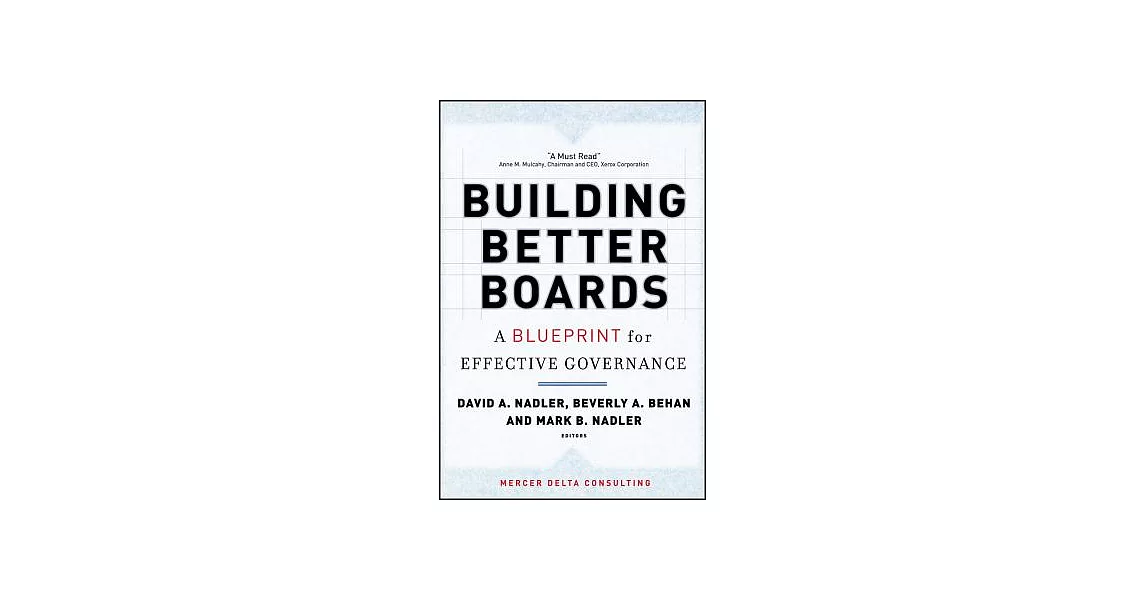 博客來-Building Better Boards: A Blueprint for Effective Governance