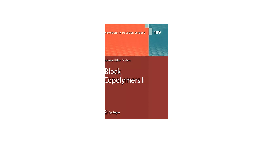 博客來-Block Copolymers I