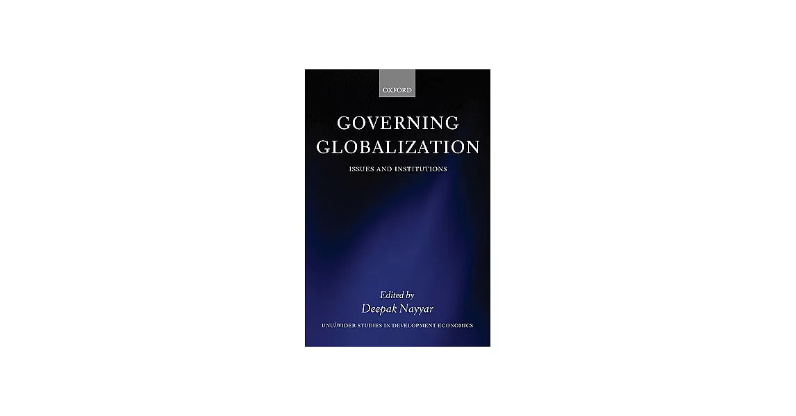博客來 Governing Globalization Issues And Institutions