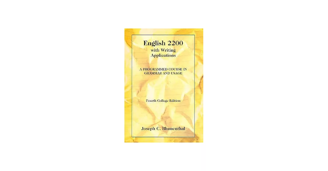 博客來-English 2200: With Writing Applications : A Programmed Course in ...