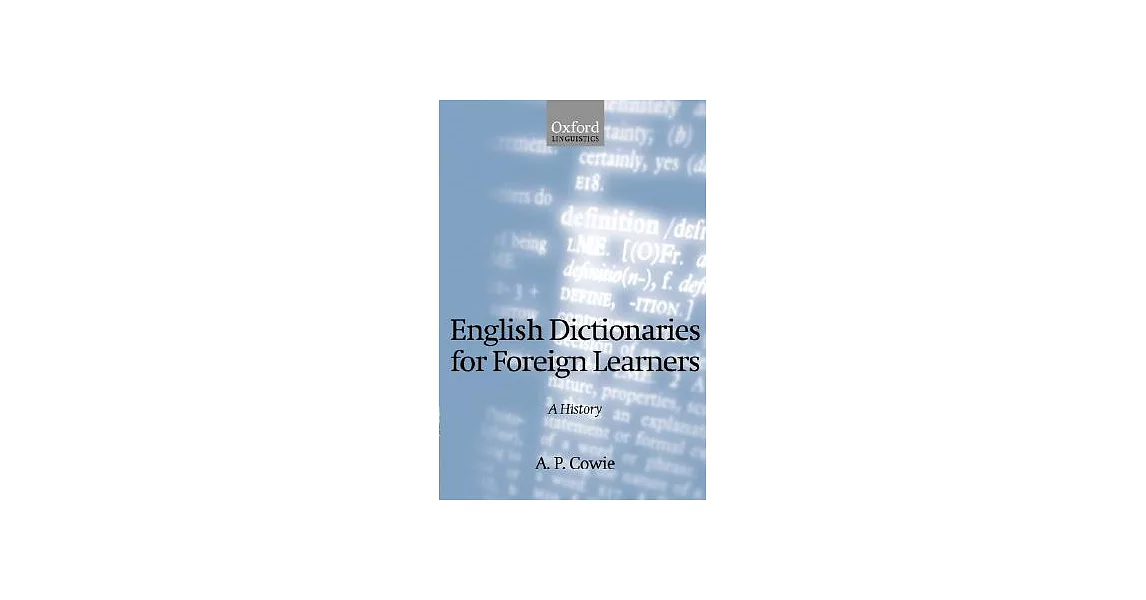 博客來-English Dictionaries for Foreign Learners: A History