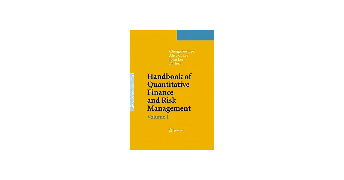博客來-Handbook of Quantitative Finance and Risk Management