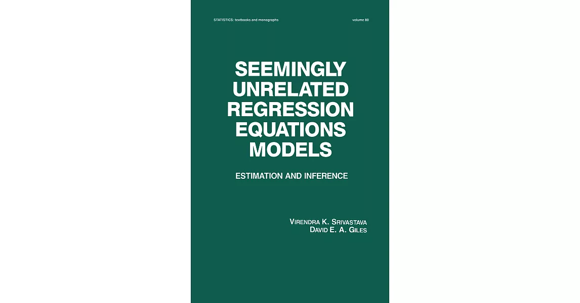 博客來-Seemingly Unrelated Regression Equations Model: Estimation and Inference