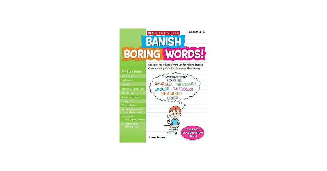 博客來-Banish Boring Words!, Grades 4-8: Dozens of Reproducible Word Lists ...