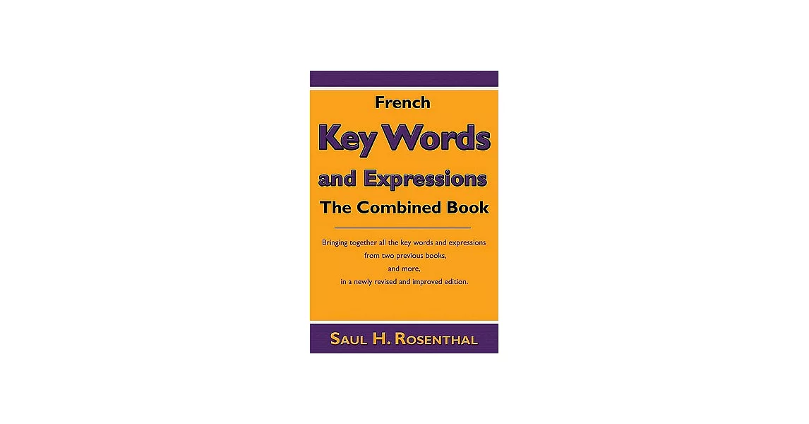 博客來-French Key Words and Expressions: The Combined Book