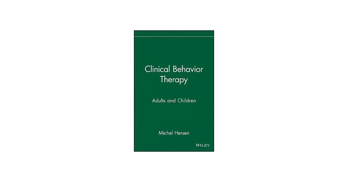 博客來-Clinical Behavior Therapy: Adults and Children