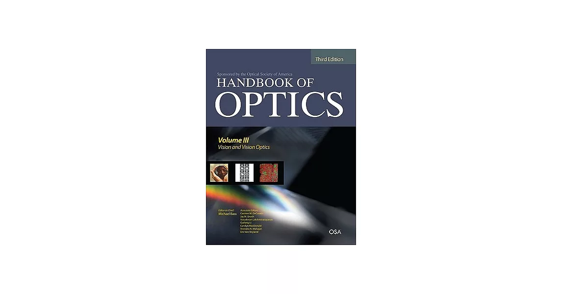 博客來-Handbook of Optics: Vision and Vision Optics
