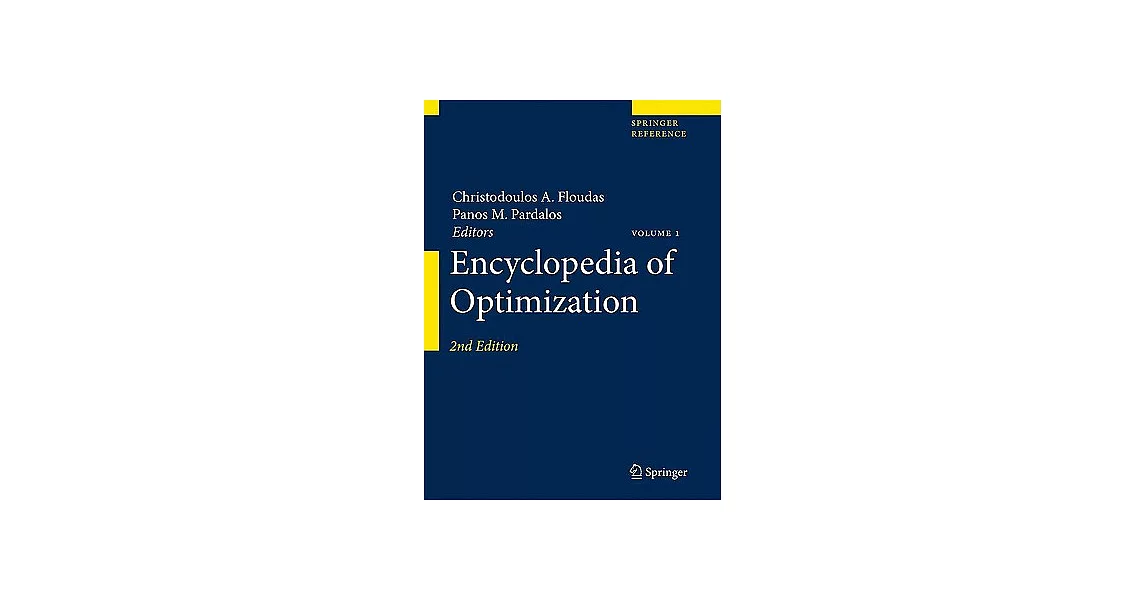 博客來-Encyclopedia of Optimization