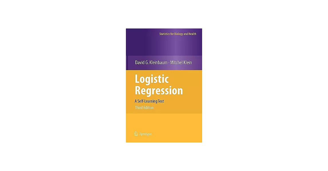 博客來-Logistic Regression: A Self-Learning Text