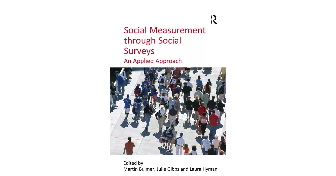 博客來-Social Measurement Through Social Surveys: An Applied Approach