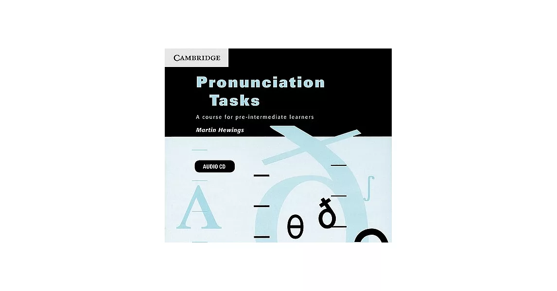 博客來-Pronunciation Tasks: A Course for Pre-Intermediate Learners