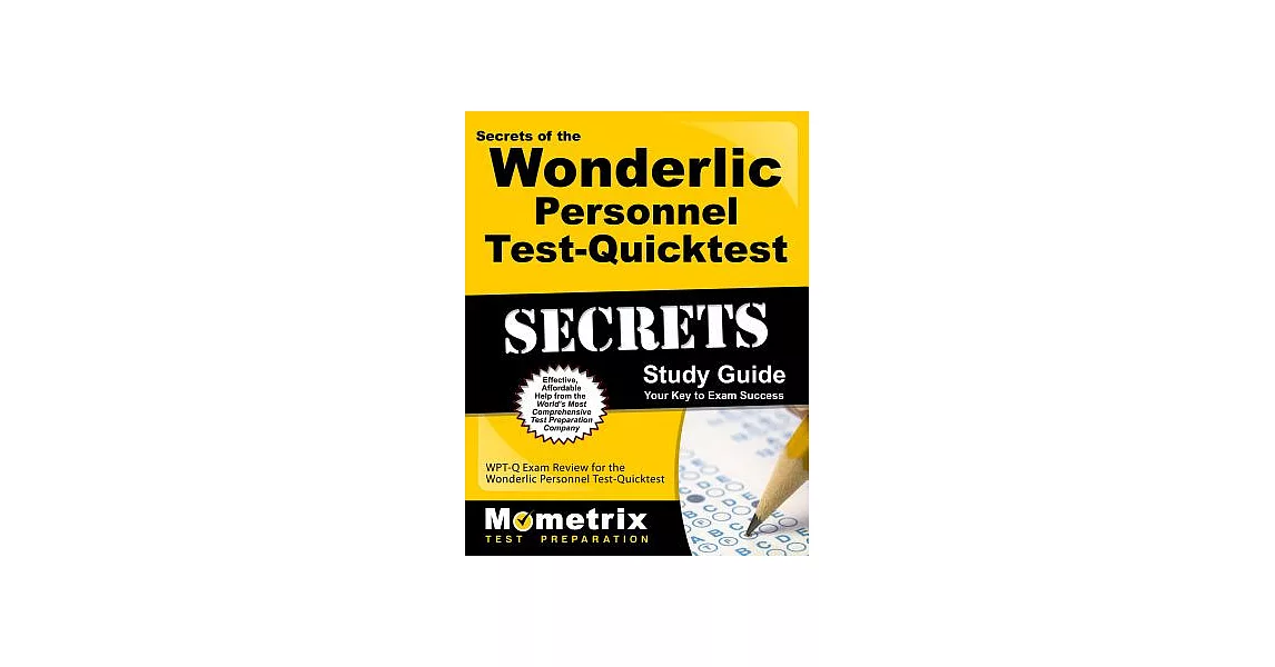 博客來-Secrets of the Wonderlic Personnel Test-quicktest Study Guide: Wpt ...