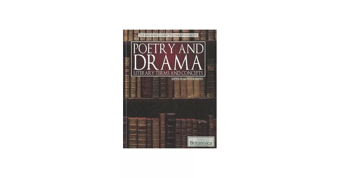 博客來-Poetry and Drama: Literary Terms and Concepts