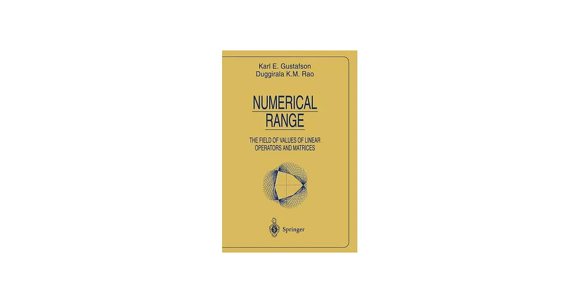 博客來-Numerical Range: The Field of Values of Linear Operators and Matrices