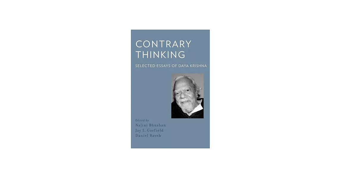 博客來-Contrary Thinking: Selected Essays of Daya Krishna