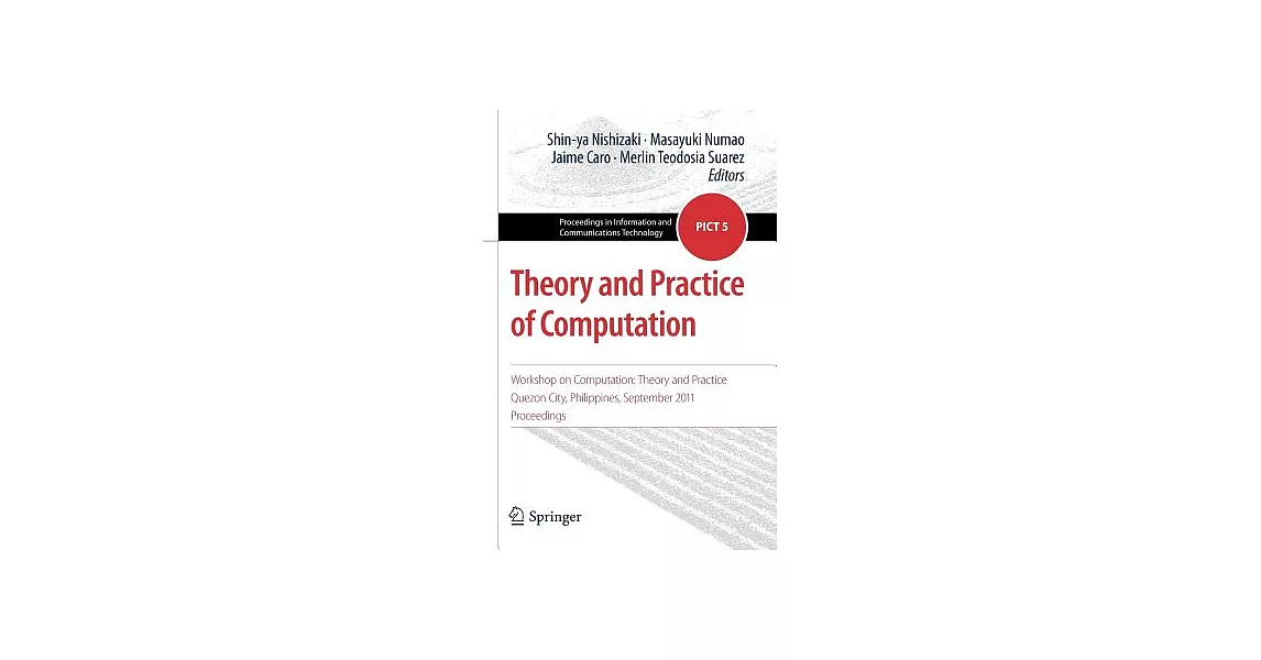 博客來-Theory and Practice of Computation: Workshop on Computation: Theory ...