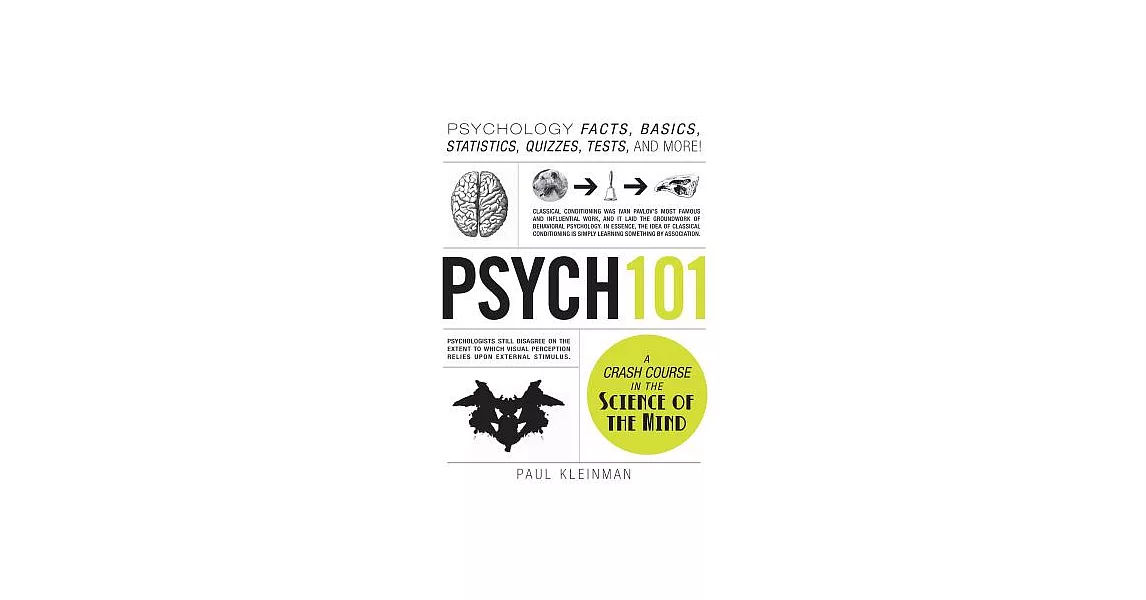 博客來-Psych 101: Psychology Facts, Basics, Statistics, Tests, and More!