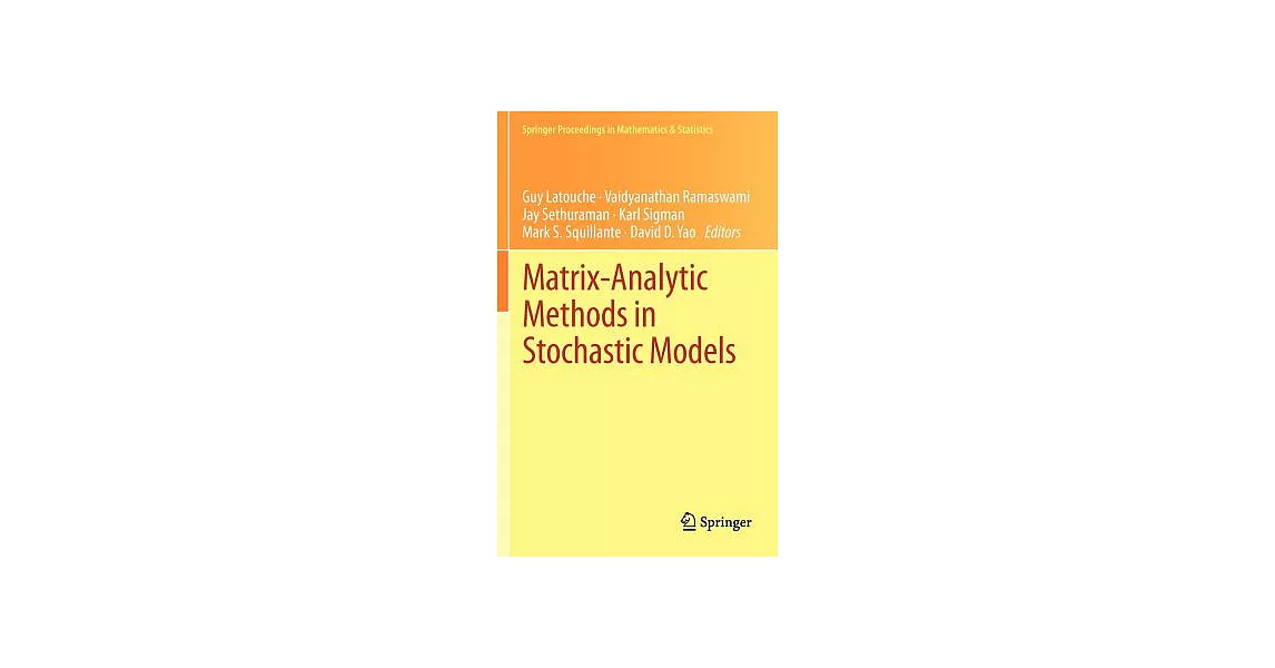 博客來-Matrix-Analytic Methods in Stochastic Models