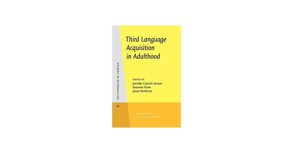 博客來-Third Language Acquisition in Adulthood