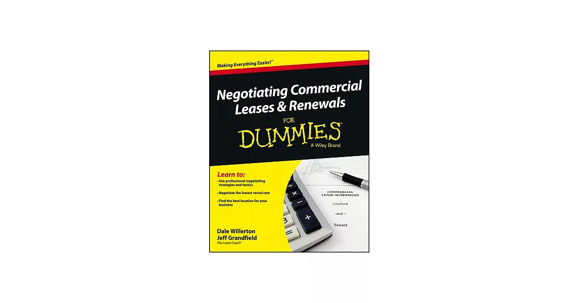 博客來-Negotiating Commercial Leases & Renewals for Dummies