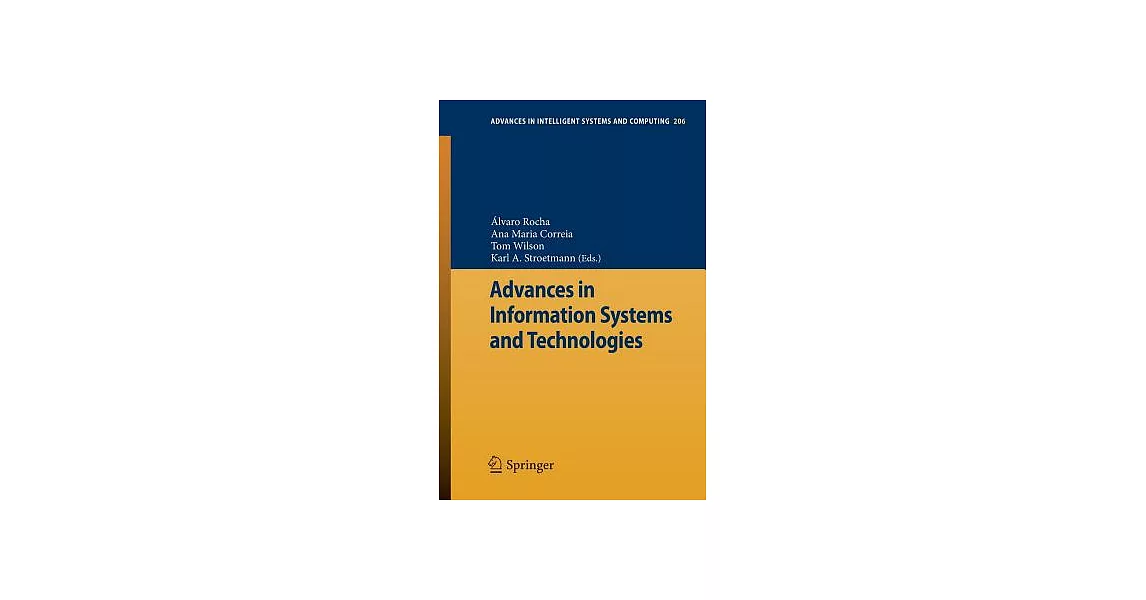 博客來-Advances in Information Systems and Technologies