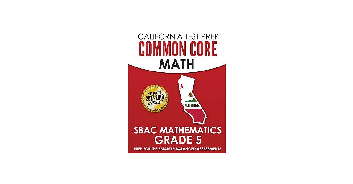 博客來-California Test Prep Common Core Math Sbac Mathematics Grade 5