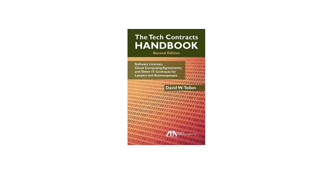 博客來-The Tech Contracts Handbook: Cloud Computing Agreements, Software ...