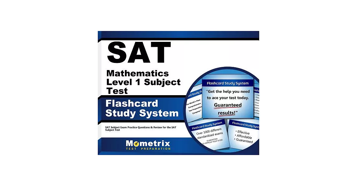 博客來-SAT Mathematics Level 1 Subject Test Flashcard Study System: SAT ...