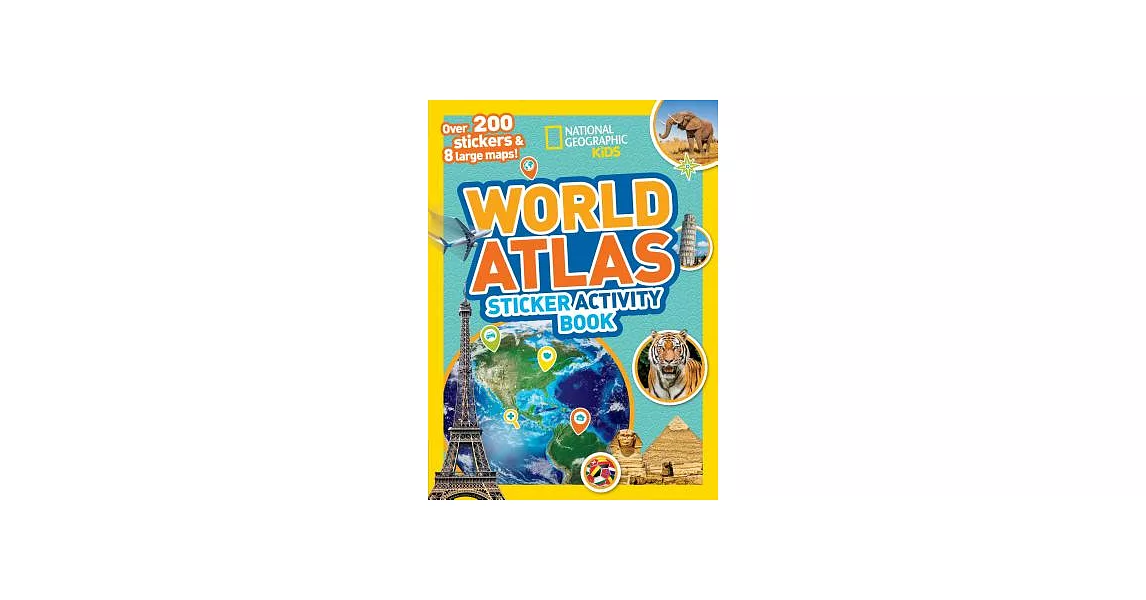 博客來-World Atlas Sticker Activity Book