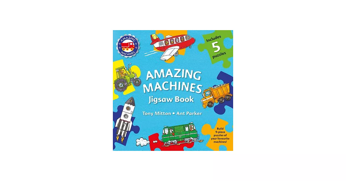 博客來-Amazing Machines Jigsaw Book
