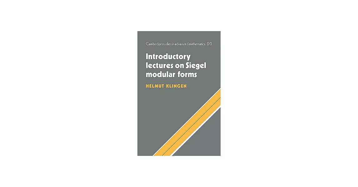 博客來-Introductory Lectures on Siegel Modular Forms