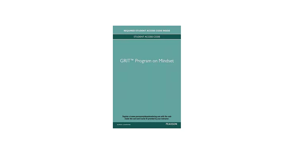 博客來-Grit Program on Mindset