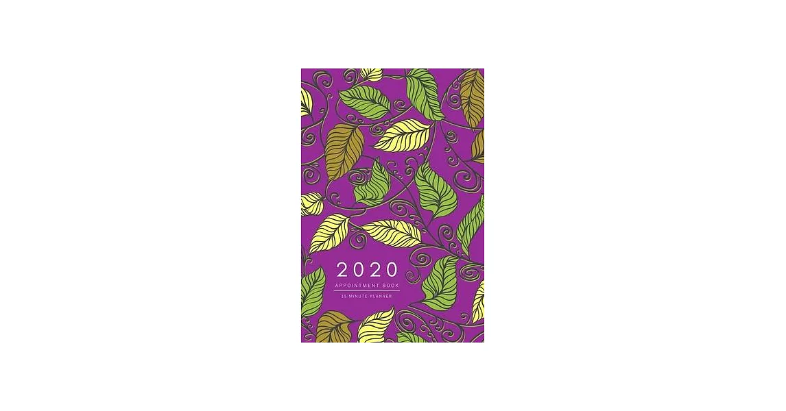 博客來-Appointment Book 2020: 6x9 - 15 Minute Planner - Large Notebook ...