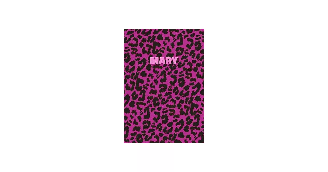 博客來-Mary: Personalized Pink Leopard Print Notebook (Animal Skin Pattern ...
