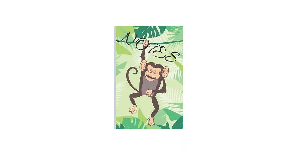 博客來-Notes: Monkey Notebook Lined 110 Pages (6x9)