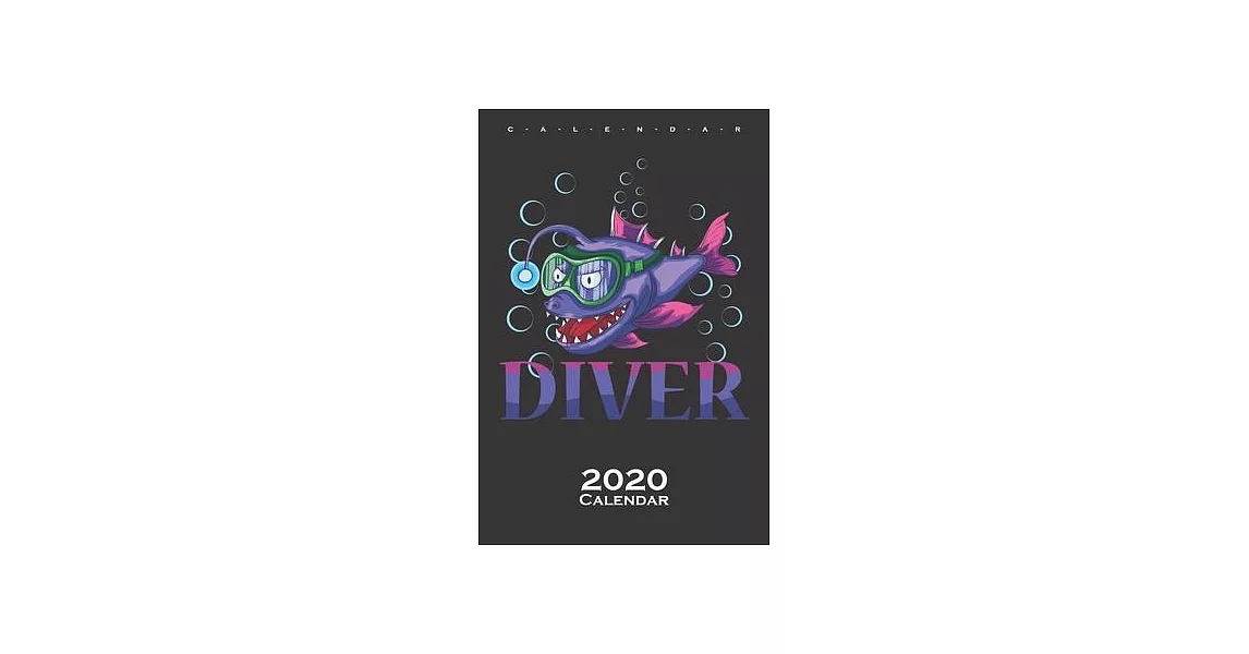 博客來-Diver Fish Calendar 2020: Annual Calendar for animal friends, who ...