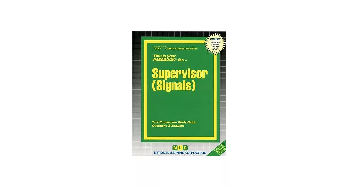 博客來-Supervisor (Signals): Passbooks Study Guide