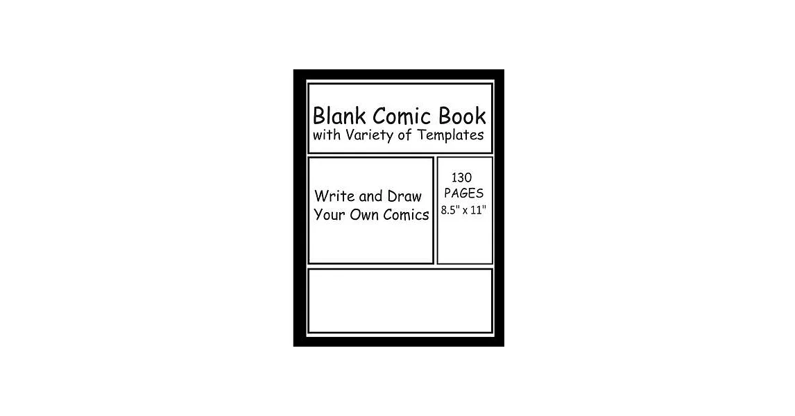 博客來-Blank Comic Book with Variety of Templates: Write and Draw Your Own ...
