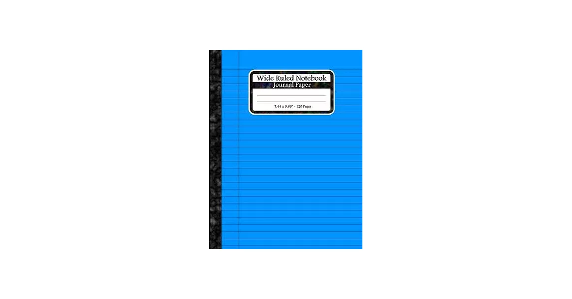 博客來-Wide Ruled Notebook Journal Paper: Lined Journal Composition Paper ...