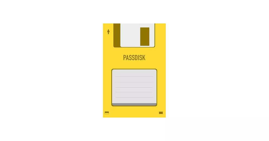 博客來-Yellow Passdisk Floppy Disk 3.5 Diskette Retro Password log ...