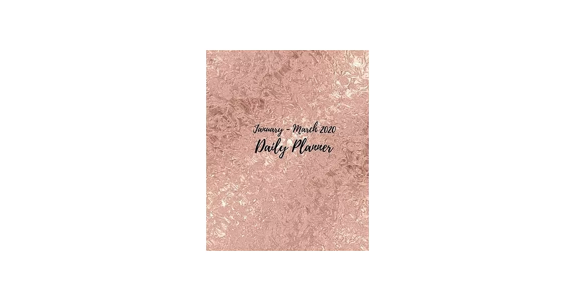 博客來-Daily Planner 2020 1st Quarter: God’’s Way to Success (Rose Gold ...