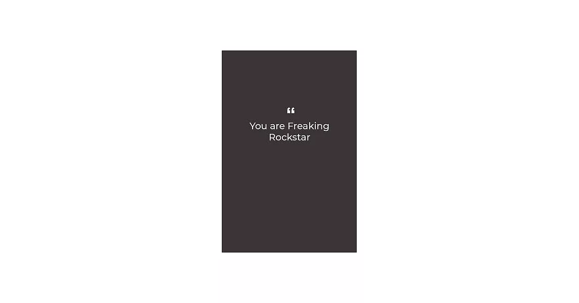 博客來-You are Freaking Rockstar: Premium Lined notebook for daily notes
