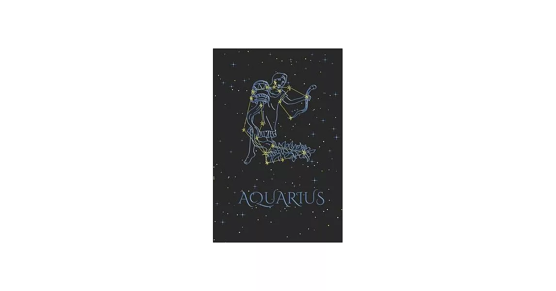 博客來-Zodiac Notebook - Aquarius: Horoscope Journal - 120 Pages, blanc ...
