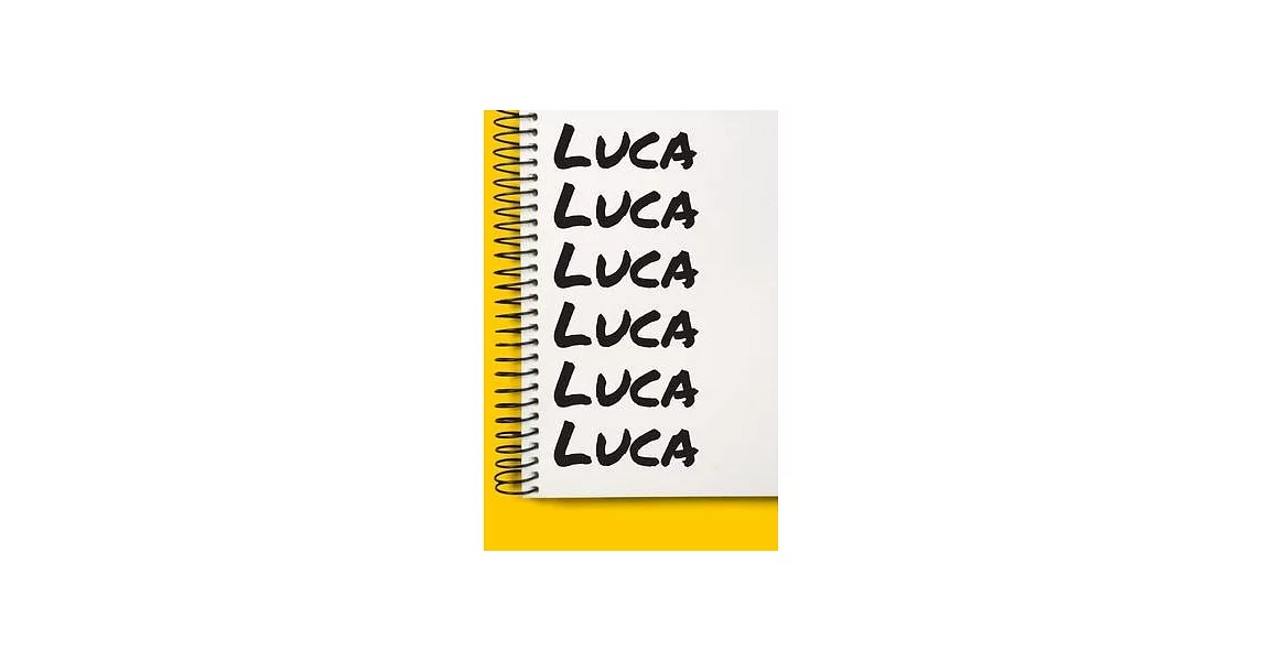 博客來-Name Luca A beautiful personalized: Lined Notebook / Journal Gift ...