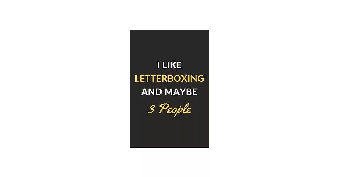 博客來-I Like Letterboxing And Maybe 3 People: Letterboxing Journal ...