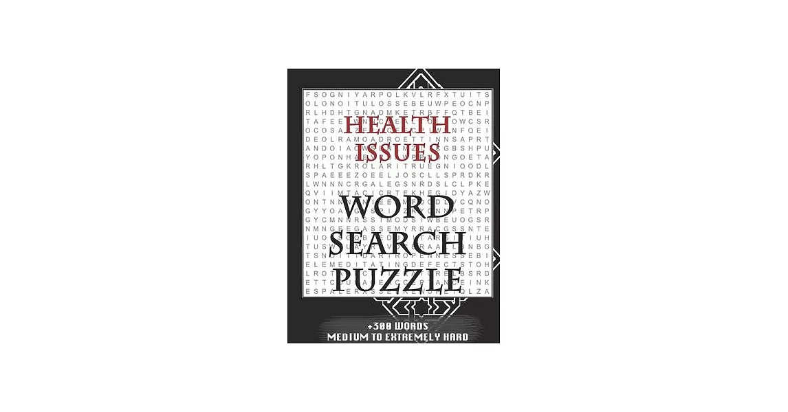博客來-Health Issues WORD SEARCH PUZZLE +300 WORDS Medium To Extremely ...
