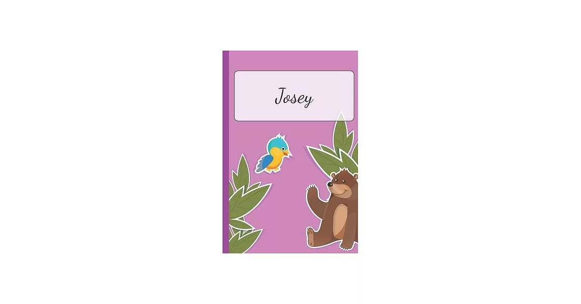 博客來-Josey: Personalized Name Notebook for Girls - Custemized 110 Dot ...