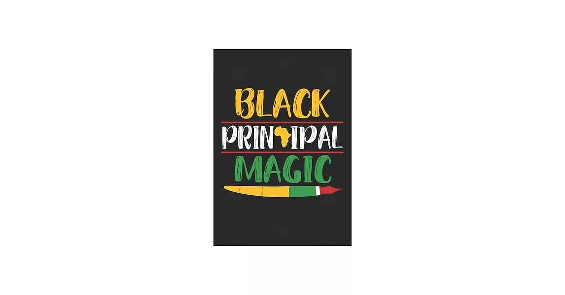 博客來-Black Principal Magic: Blank Lined Journal Notebooks Black History ...